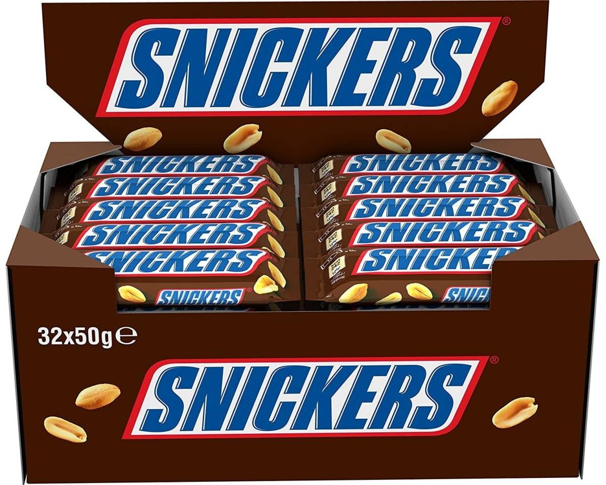 Snickers - Barres chocolatés - Alimentations